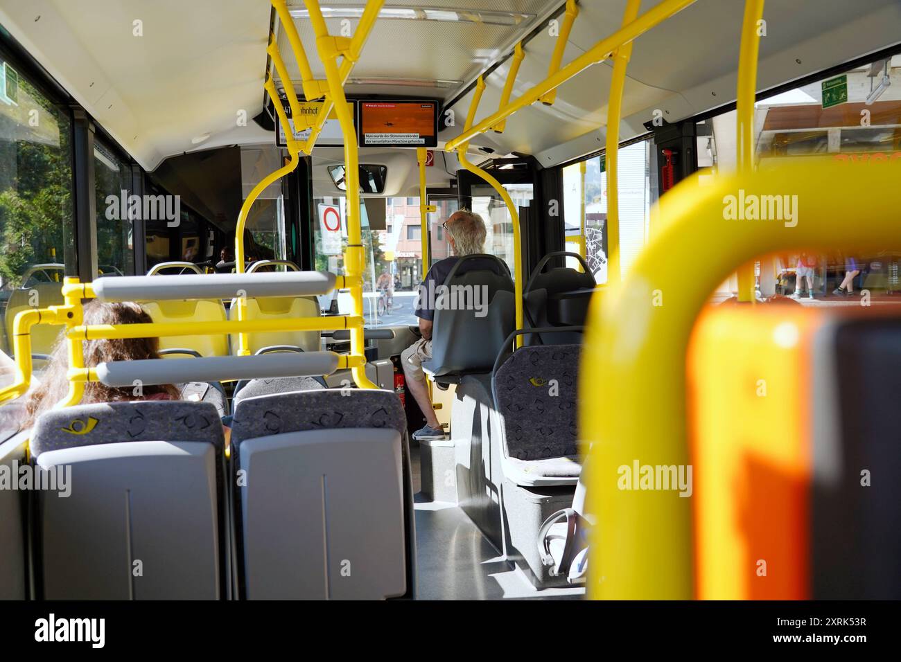 Anton Geisser 11.08.2024 Bild : Schweizer Postauto Innen *** Anton Geisser 11 08 2024 Picture ...