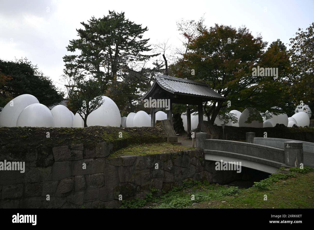 Landscape with scenic view of the Team-Lab art exhibition on the ...