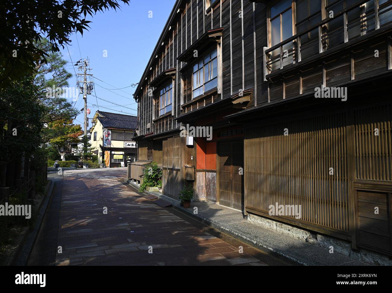 Landscape with scenic view of the Edo period Higashi Chaya district ...