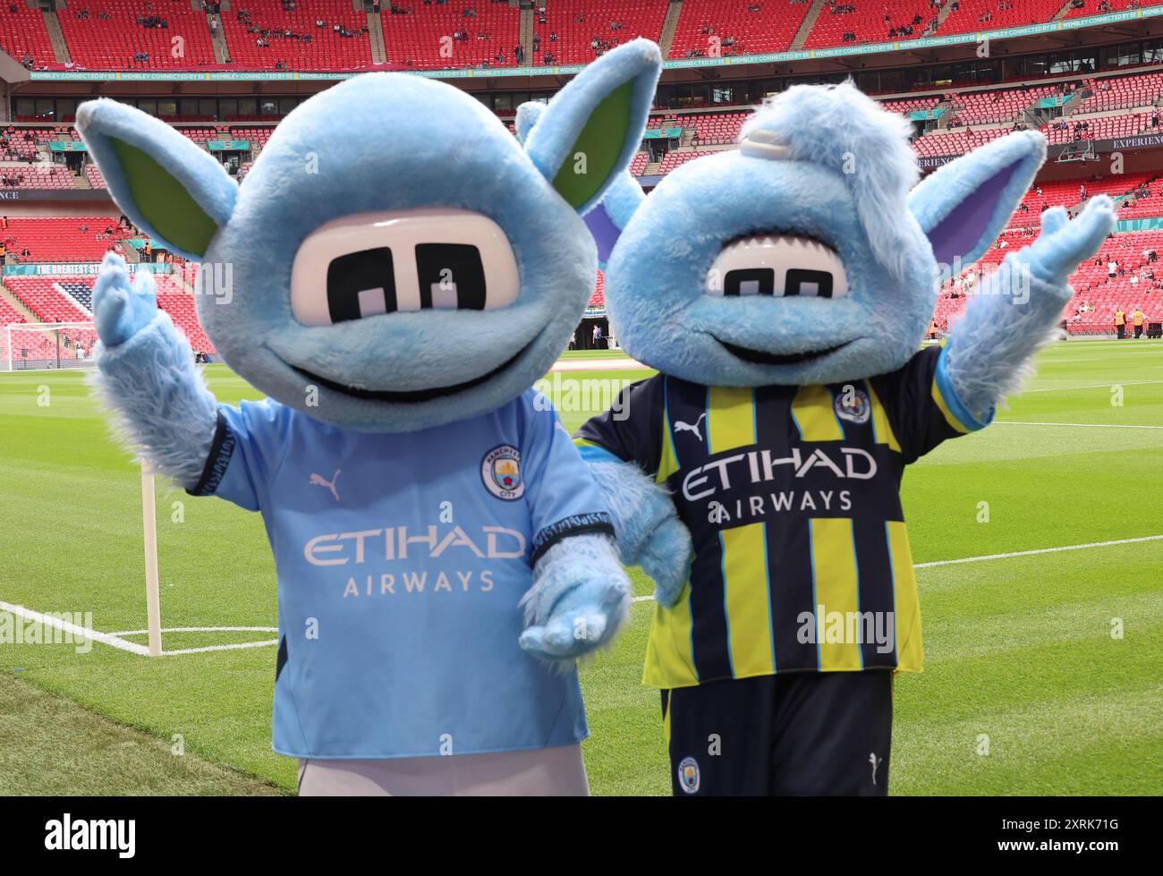 London, UK. 10th Aug, 2024. LONDON, ENGLAND - AUGUST 10: L-R Mascots ...