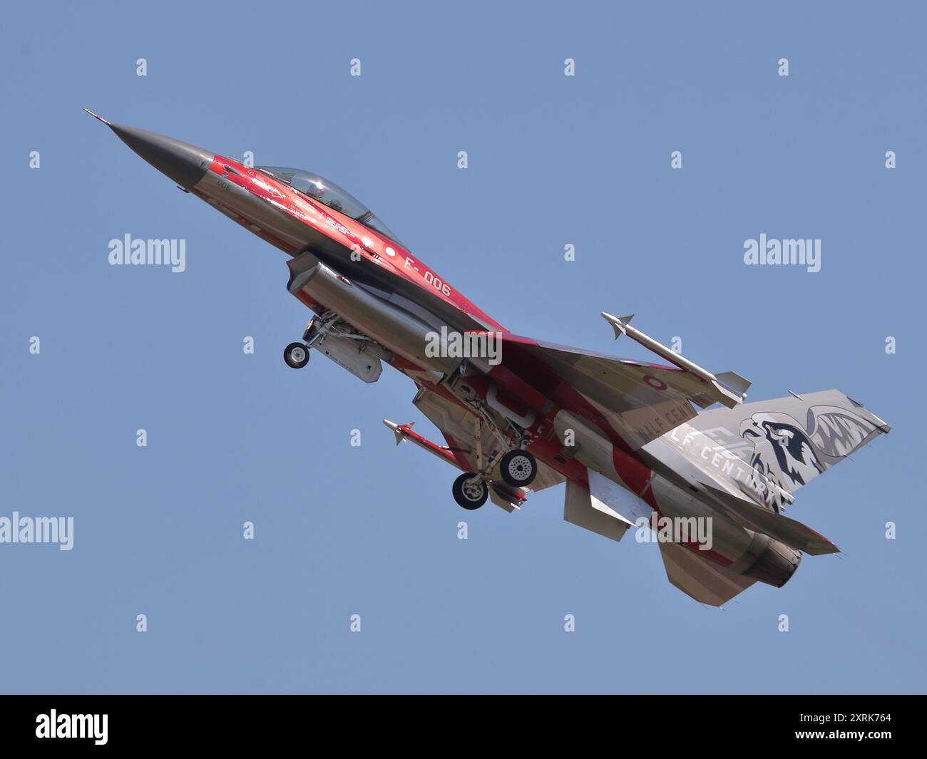 RAF Fairford, UK. 19 July 2024. Danish General Dynamics F-16 during the ...