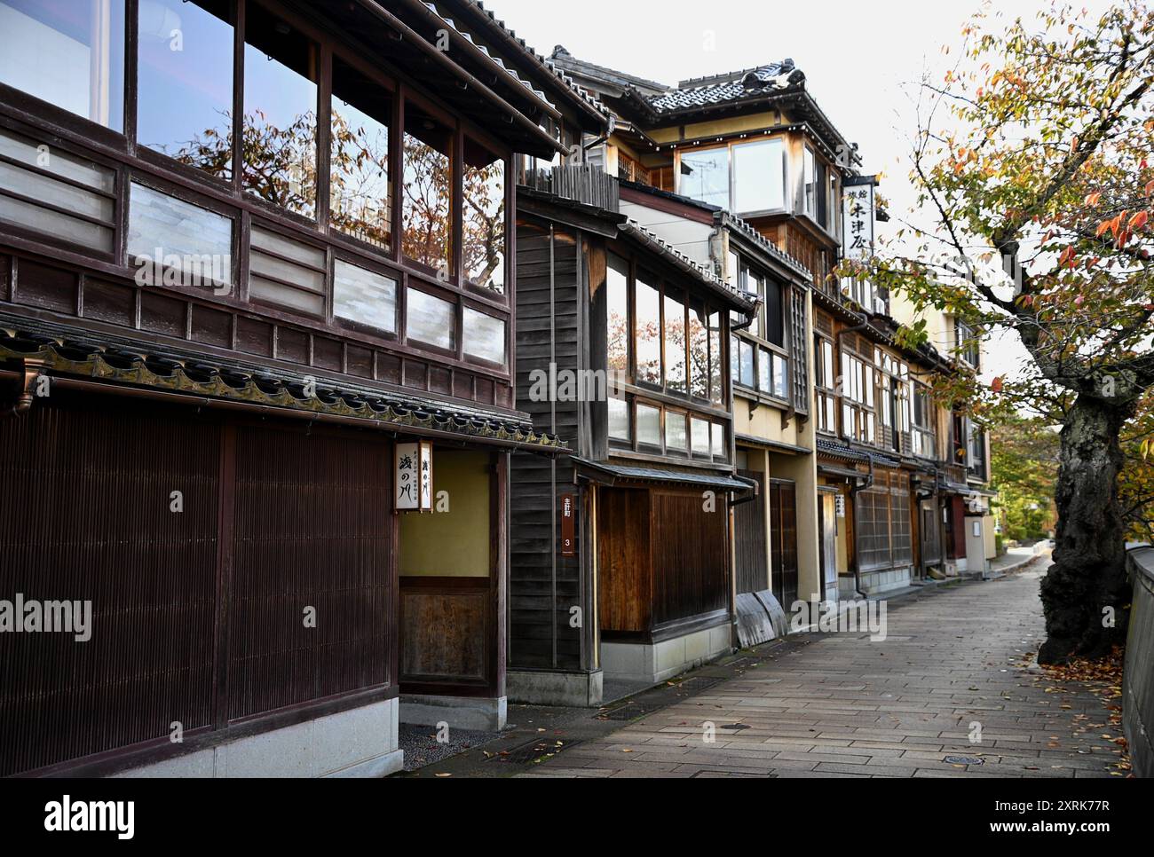Landscape with scenic view of the Edo period Higashi Chaya district ...