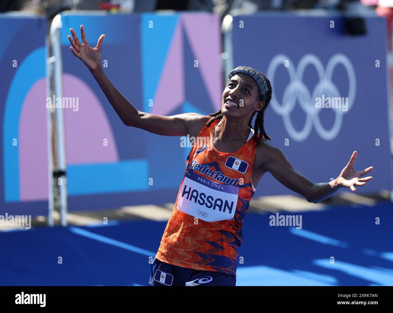 Paris, France. 11th Aug, 2024. Sifan Hassan of the Netherlands ...