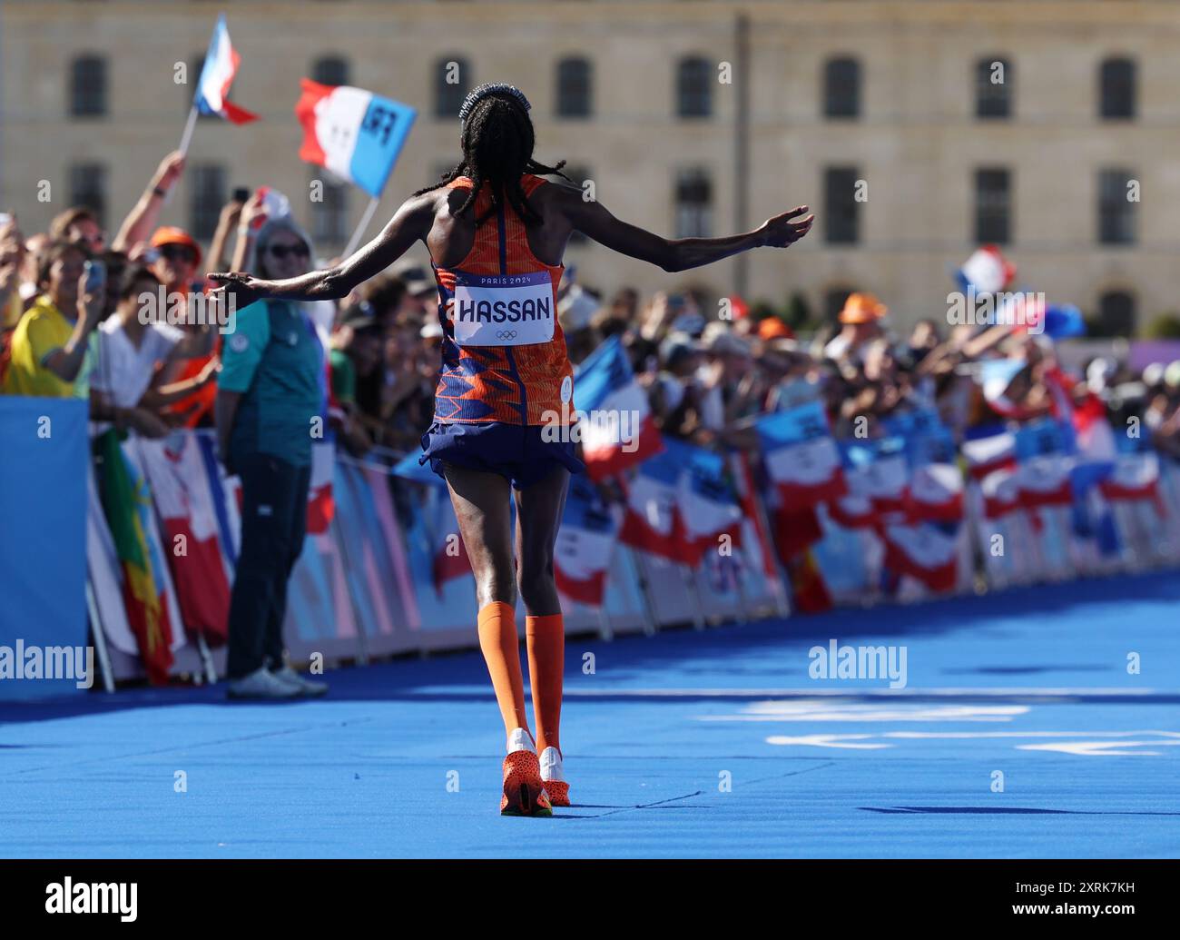 Paris, France. 11th Aug, 2024. Sifan Hassan of the Netherlands ...