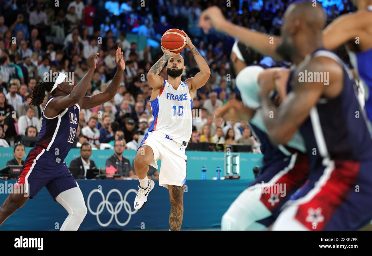 PARIS, FRANCE - AUGUST 10: Evan Fournier of France during the Men's ...