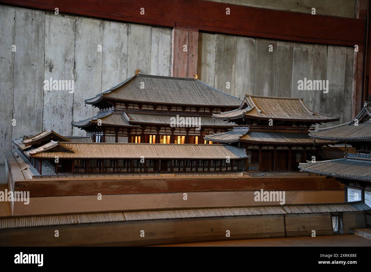 A model of the Kondo (Great Buddha Hall) at the time of foundation in ...
