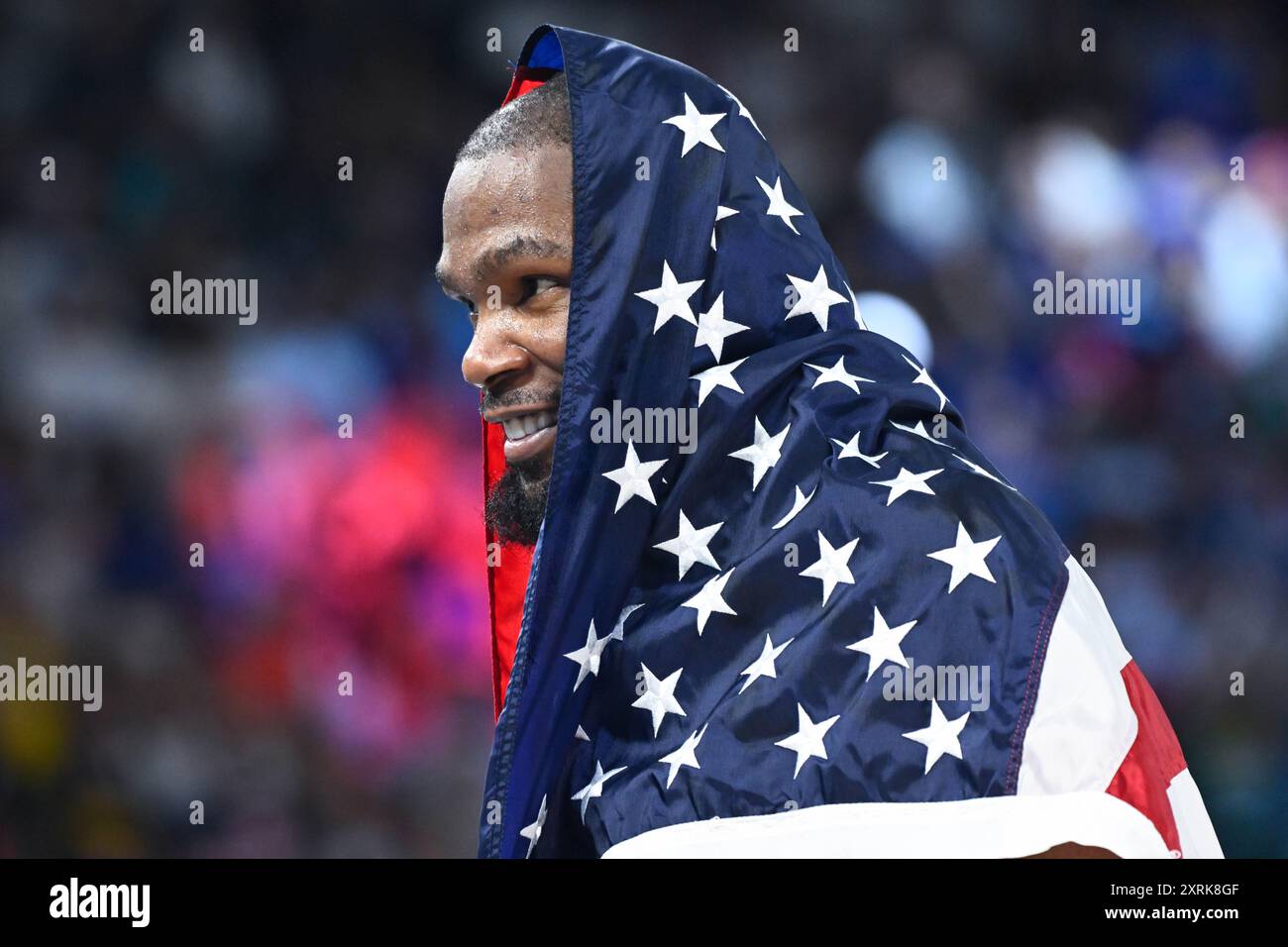 Paris, France. 10th Aug, 2024. Kevin Durant of USA, Basketball, Men's ...