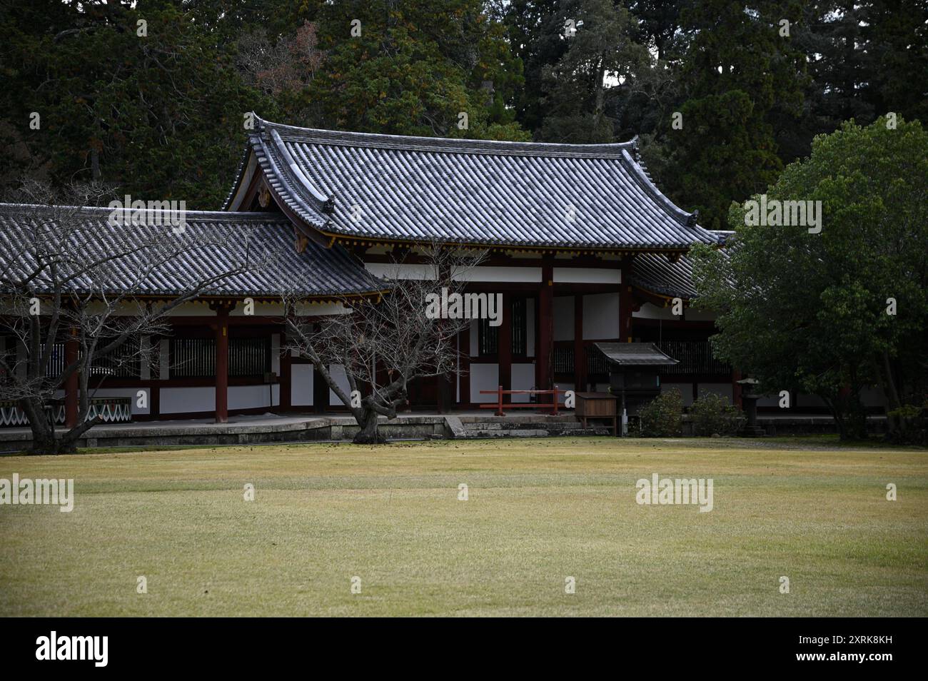 Landscape with scenic view of Higashi Kairo the Eastern covered ...