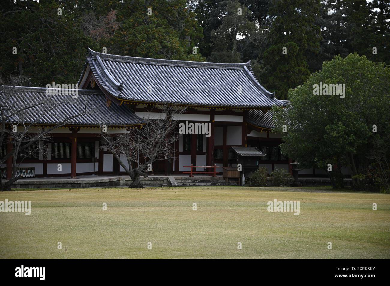 Landscape with scenic view of Higashi Kairo the Eastern covered ...