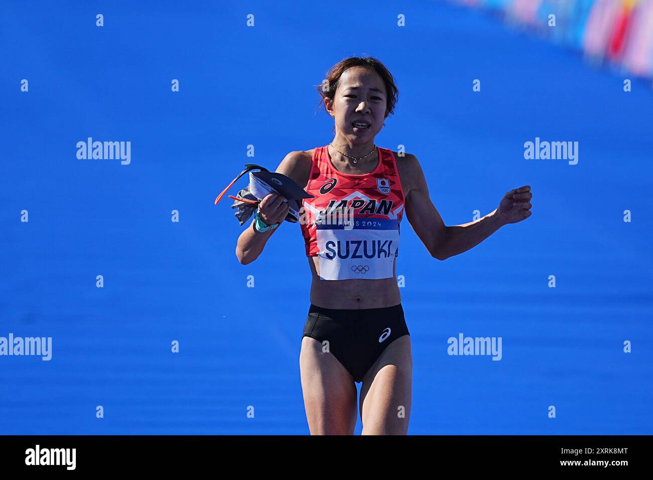 11 August 2024, France, Paris: Olympics, Paris 2024, Athletics, Marathon, Women, Yuka Suzuki ...