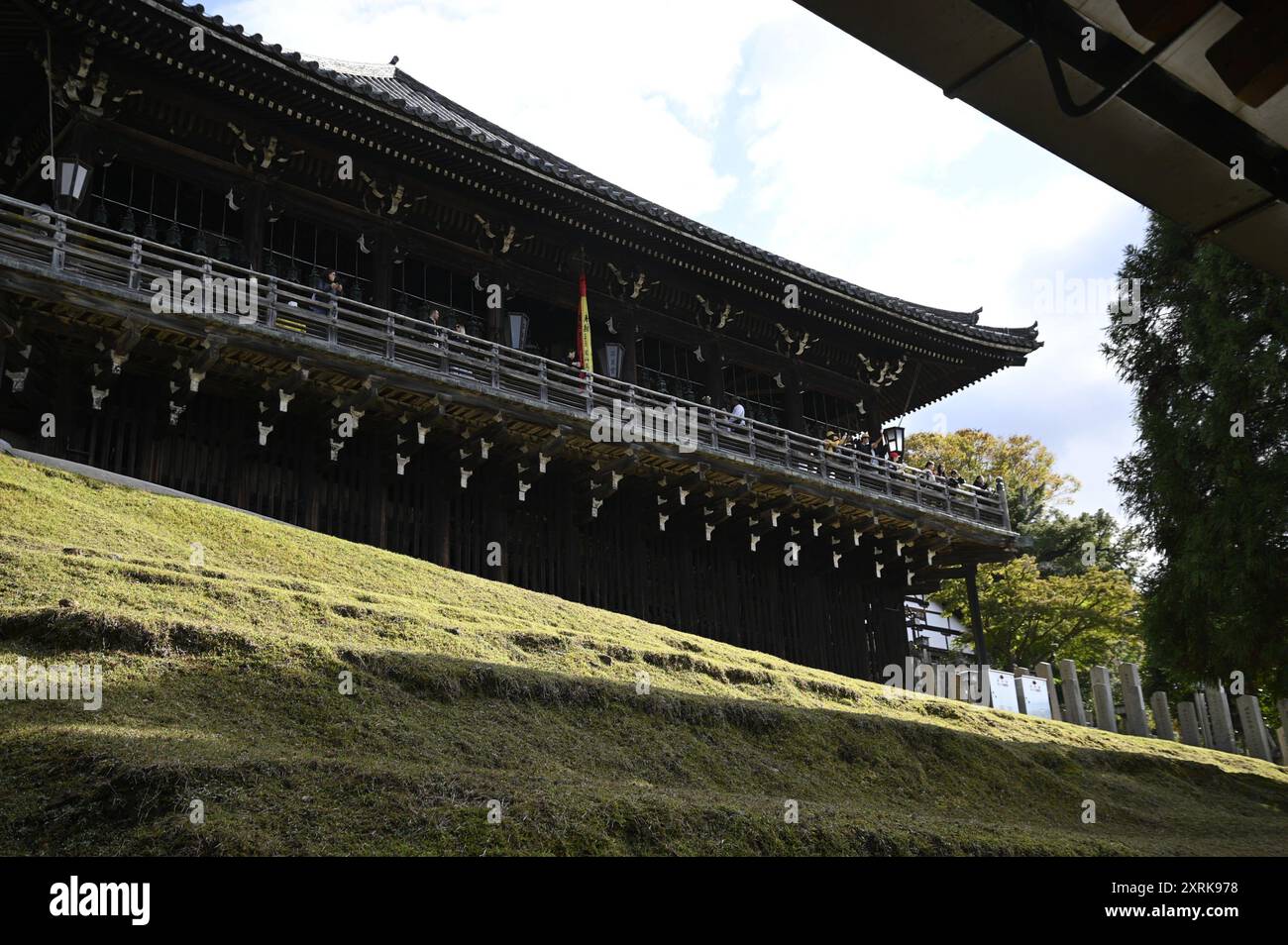 Landscape with scenic view of Nigatsu-dō one of the important ...