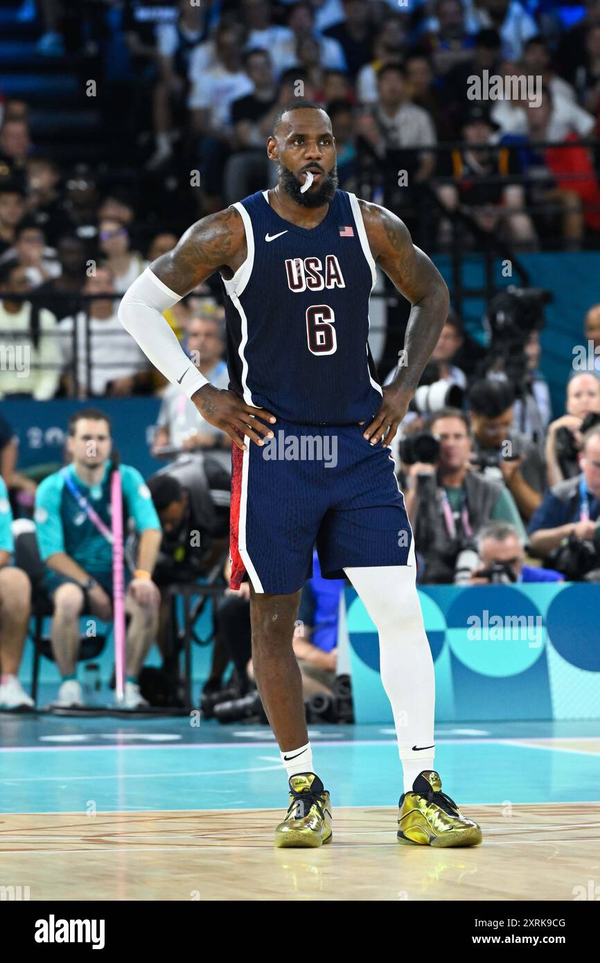 LeBron James of USA, Basketball, Men's Gold Medal Game between France ...