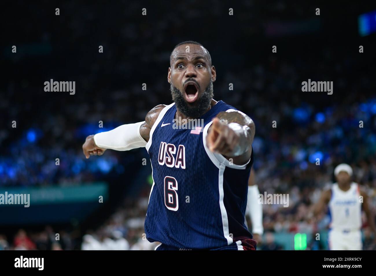 LeBron James of USA, Basketball, Men's Gold Medal Game between France ...