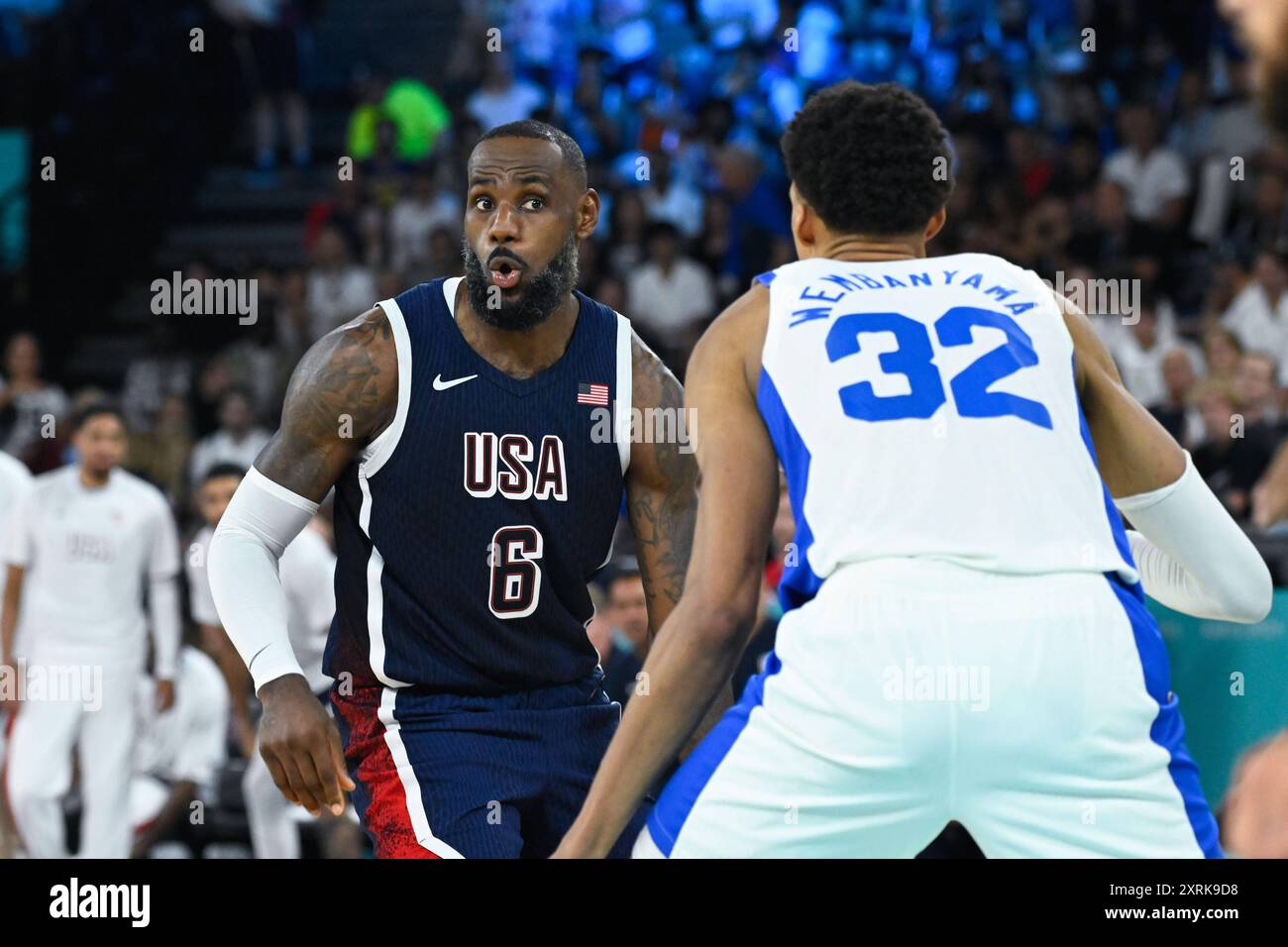 LeBron James of USA, Basketball, Men's Gold Medal Game between France ...