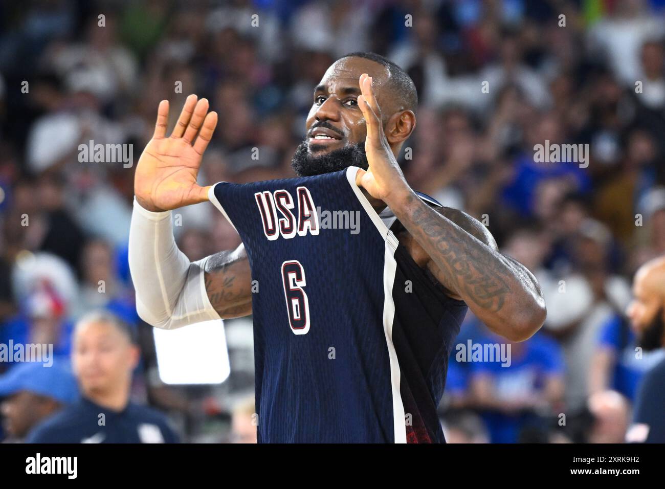 LeBron James of USA, Basketball, Men's Gold Medal Game between France ...