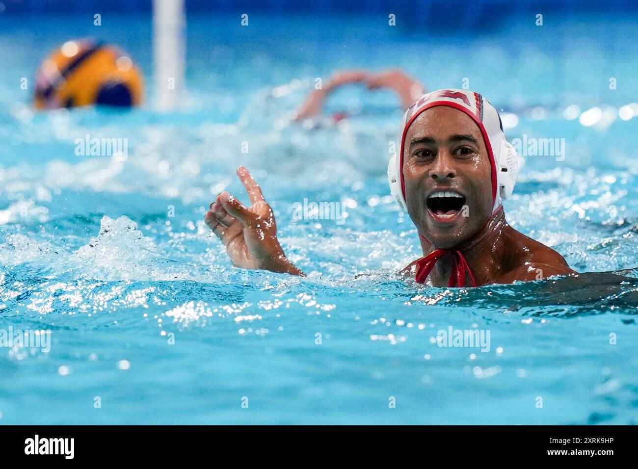 United States' Max Irving celebrates after scoring against Hungary ...