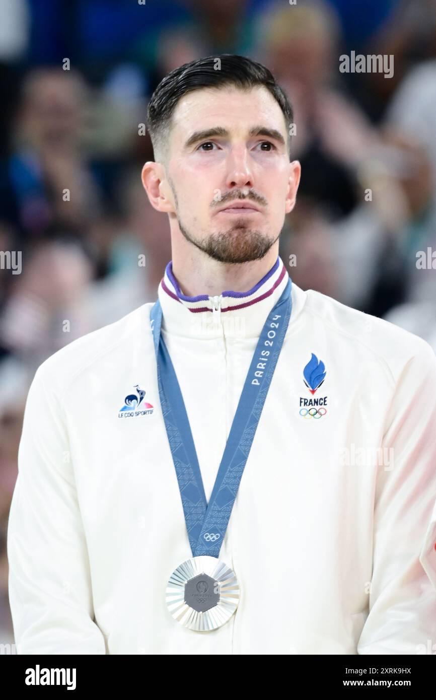 Nando De Colo of France Silver medal, Basketball, Men's Gold Medal Game ...