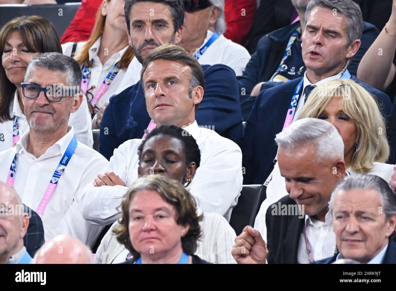 Emmanuel Macron ( French president ), Basketball, Men's Gold Medal Game ...