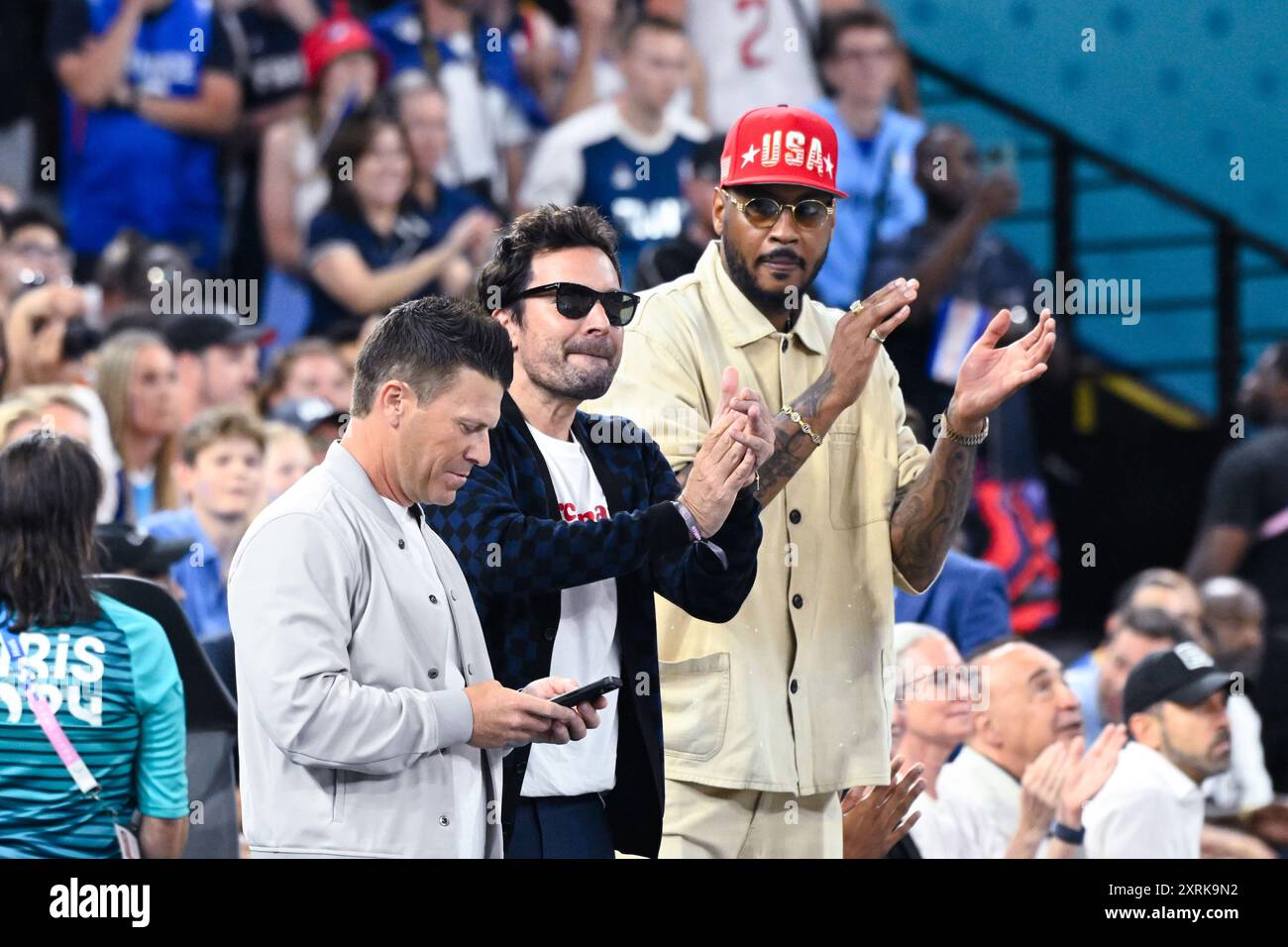 Jimmy Fallon and Anthony Carmelo, Basketball, Men's Gold Medal Game ...