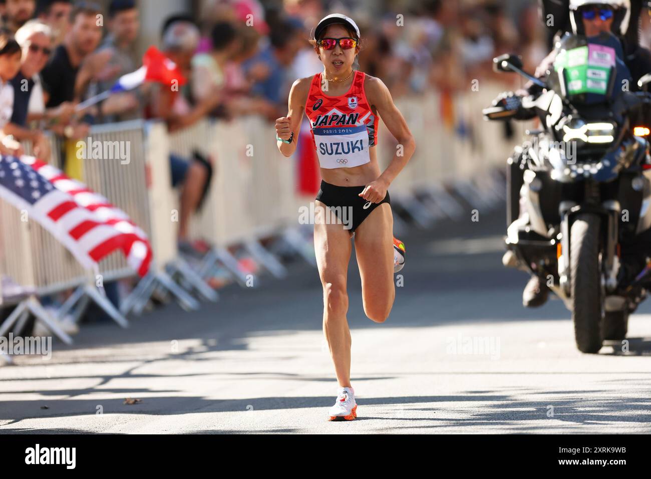 Paris, France. 11th Aug, 2024. Yuka Suzuki (JPN) Marathon : Women's Marathon during the Paris ...