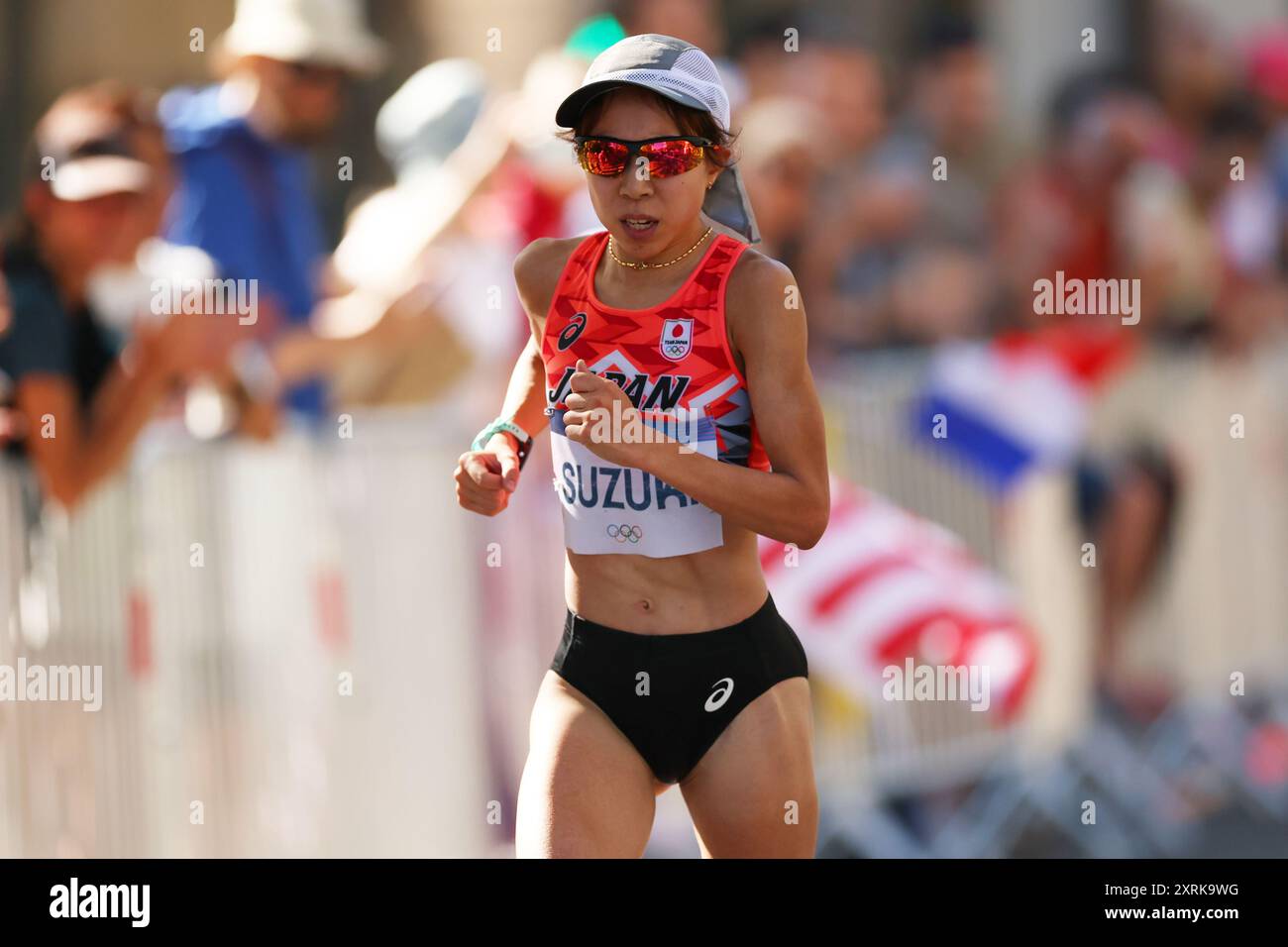 Paris, France. 11th Aug, 2024. Yuka Suzuki (JPN) Marathon : Women's Marathon during the Paris ...
