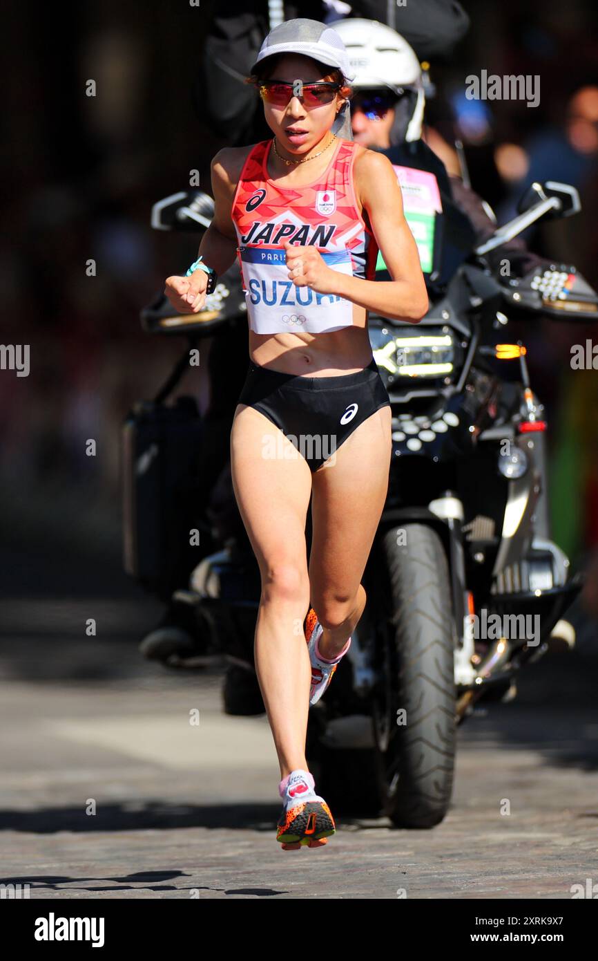 Paris, France. 11th Aug, 2024. Yuka Suzuki (JPN) Marathon : Women's Marathon during the Paris ...