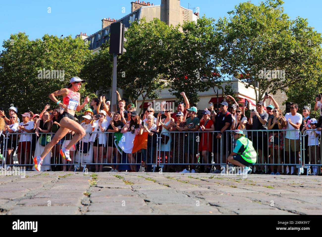 Paris, France. 11th Aug, 2024. Yuka Suzuki (JPN) Marathon : Women's Marathon during the Paris ...