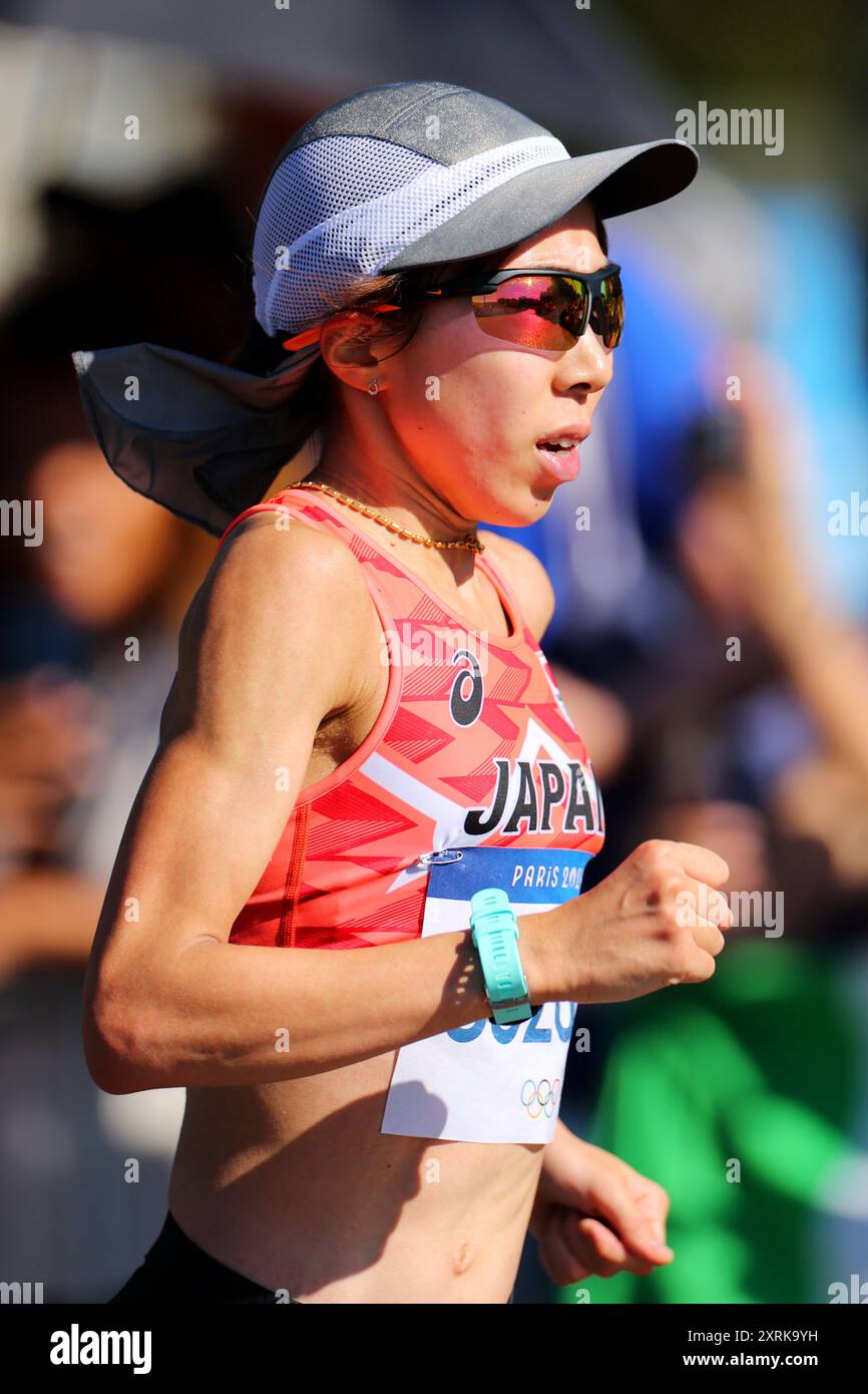 Paris, France. 11th Aug, 2024. Yuka Suzuki (JPN) Marathon : Women's Marathon during the Paris ...