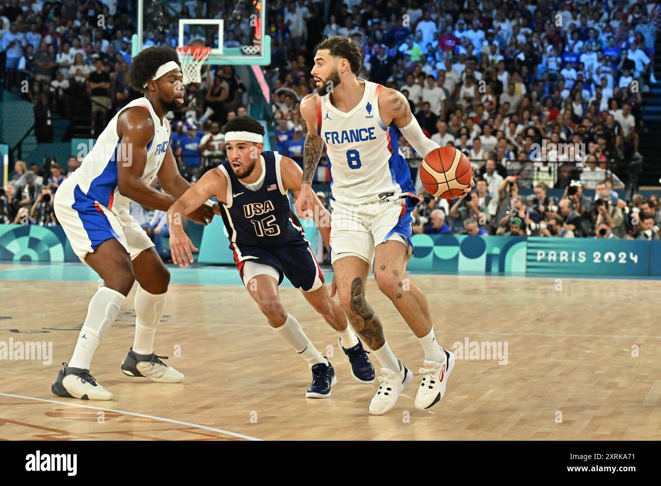 Isaia Cordinier during the Men's Basketball Final Gold Medal game ...