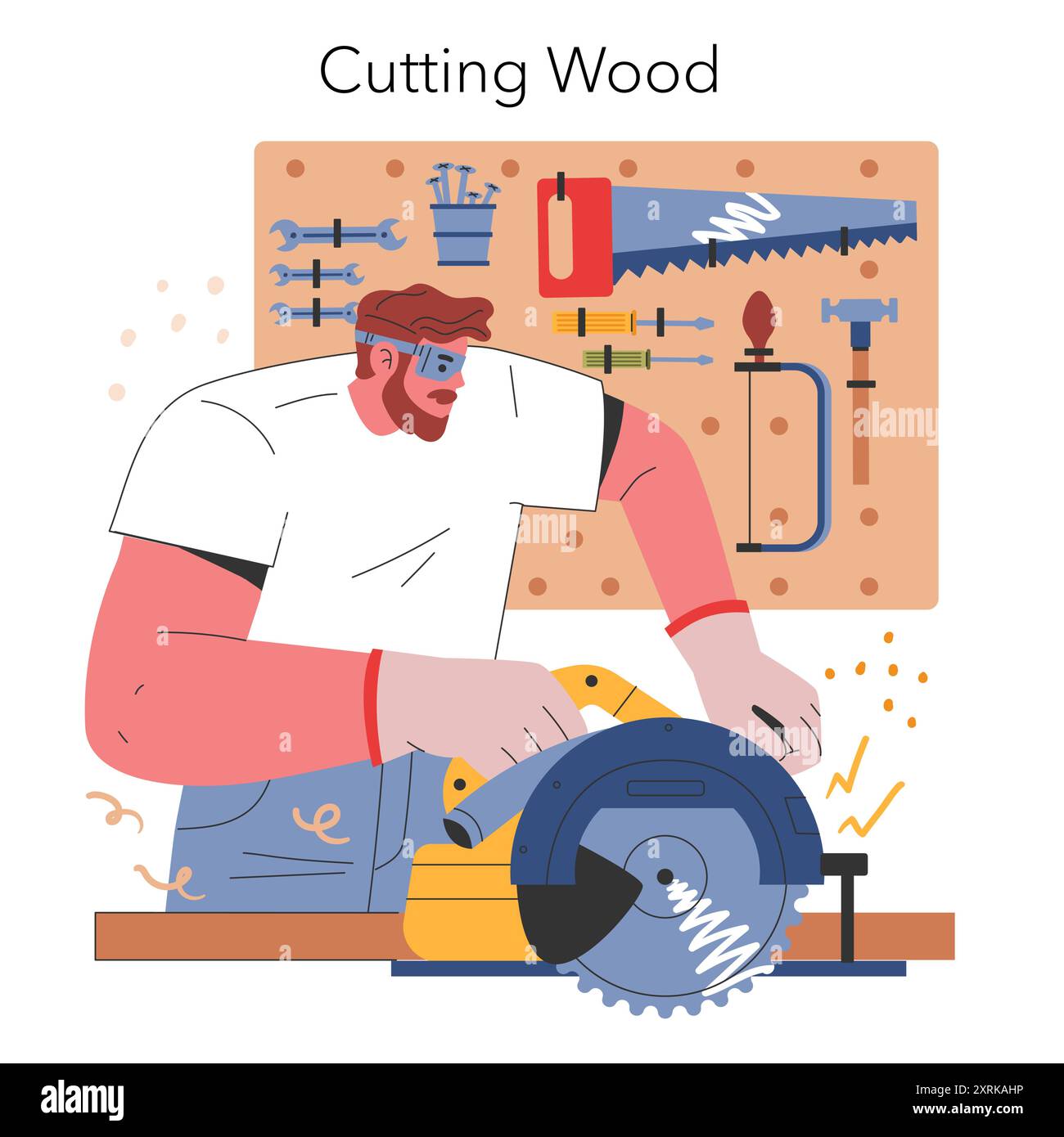 Cutting in workshop Cut Out Stock Images & Pictures - Alamy