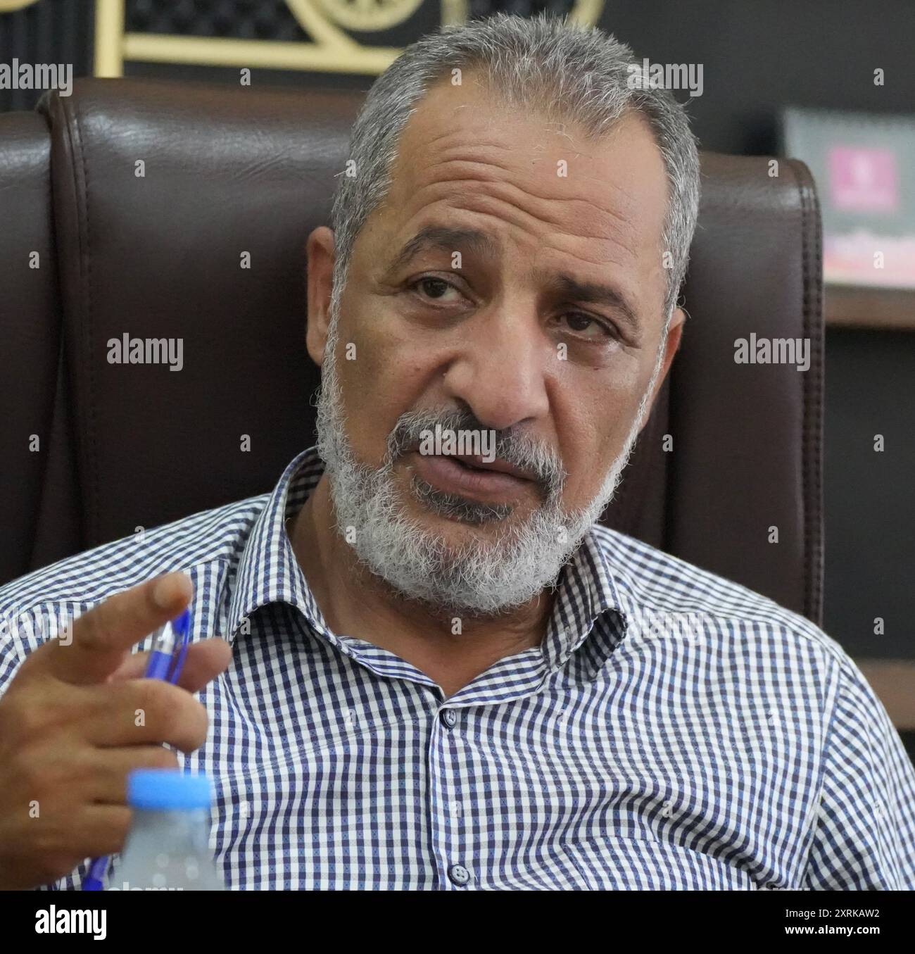 In this July 29, 2024 photo taken in Nablus (West Bank), Jamal Tirawi ...
