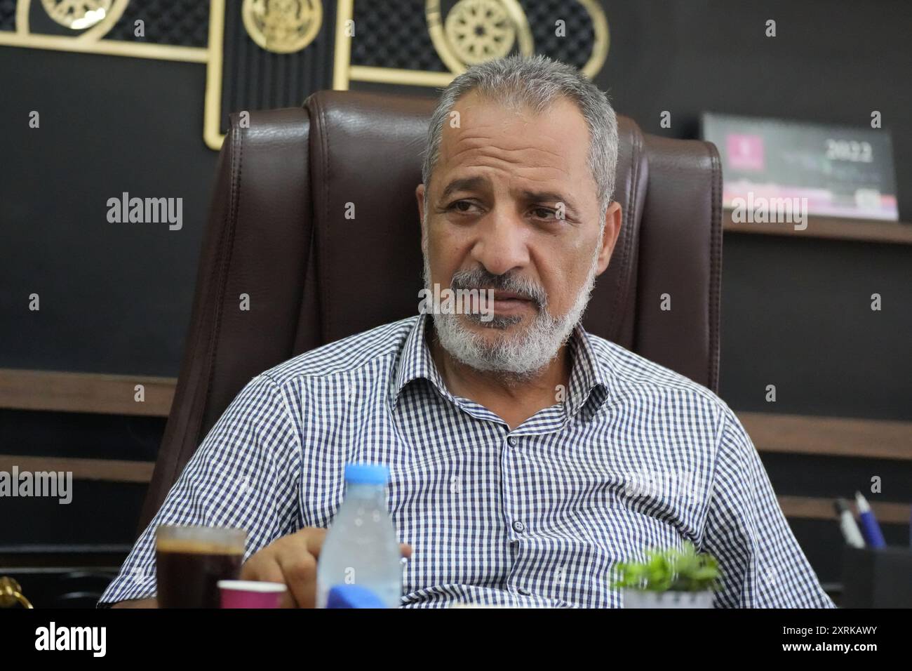 In this July 29, 2024 photo taken in Nablus (West Bank), Jamal Tirawi ...