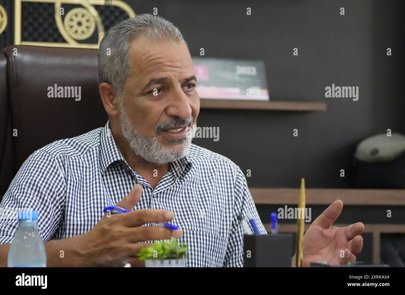 In this July 29, 2024 photo taken in Nablus (West Bank), Jamal Tirawi ...