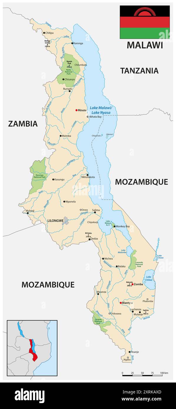 Tanzania map icon country Cut Out Stock Images & Pictures - Alamy