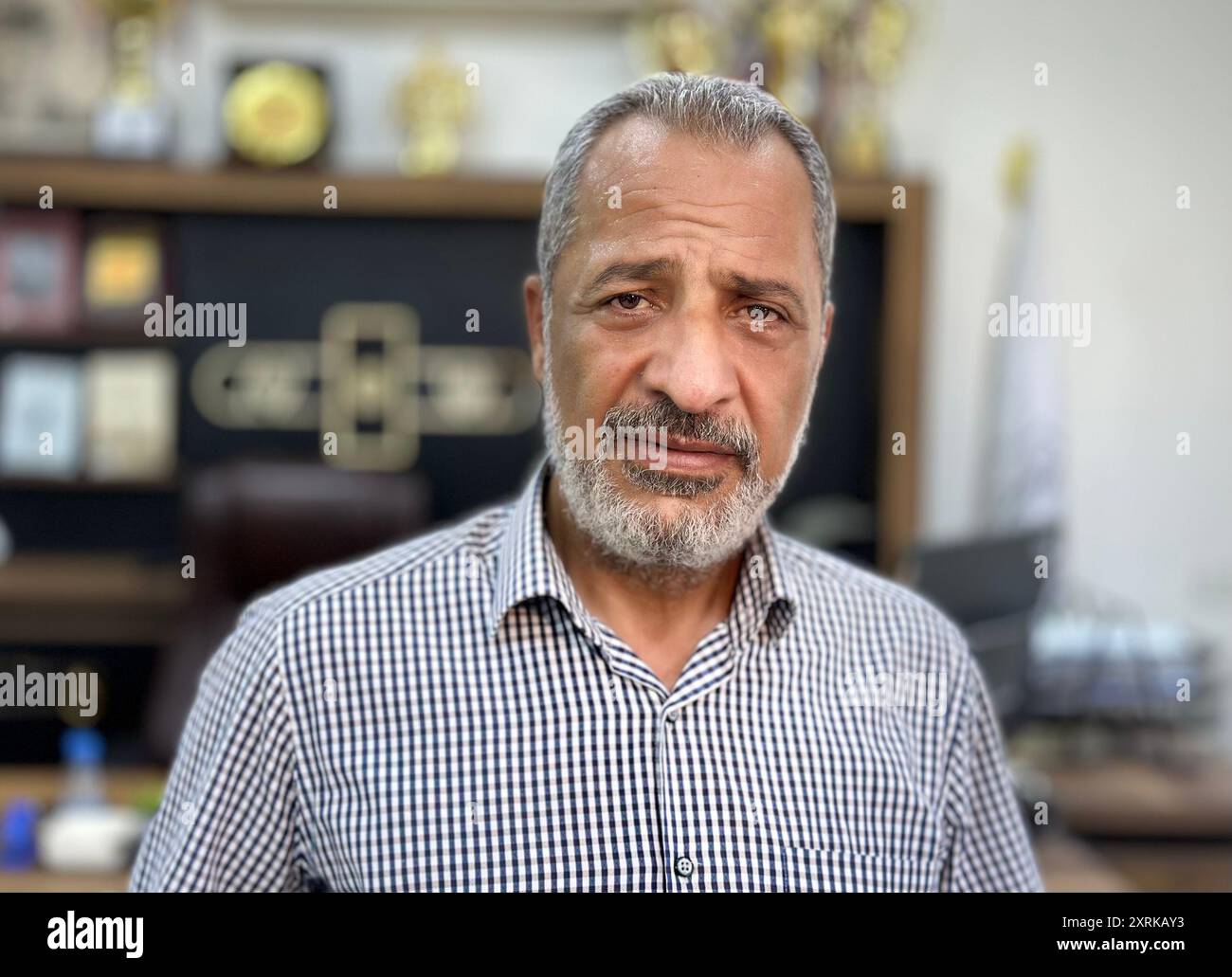 In this July 29, 2024 photo taken in Nablus (West Bank), Jamal Tirawi ...