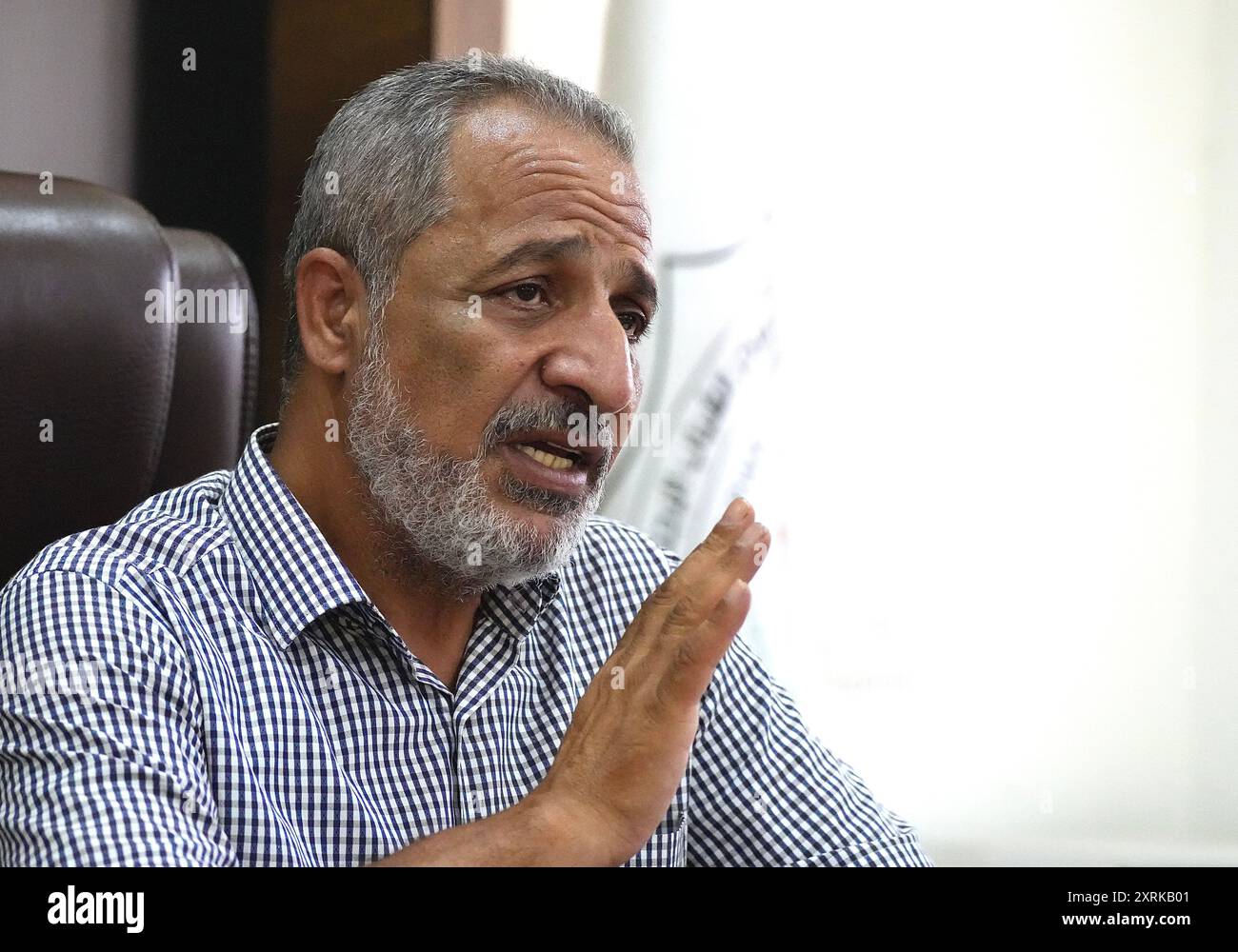 In this July 29, 2024 photo taken in Nablus (West Bank), Jamal Tirawi ...