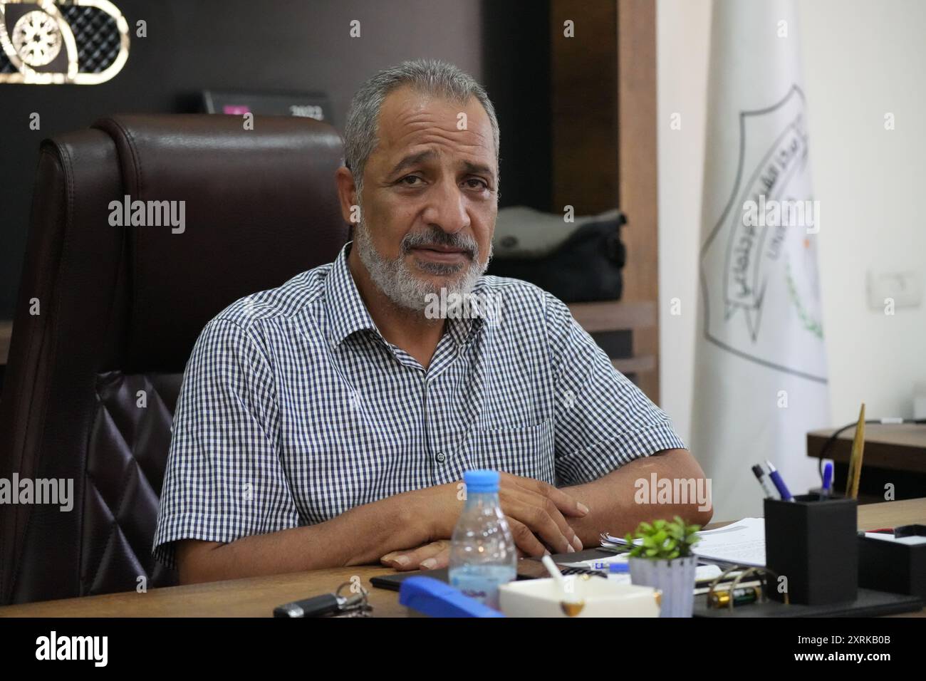 In this July 29, 2024 photo taken in Nablus (West Bank), Jamal Tirawi ...