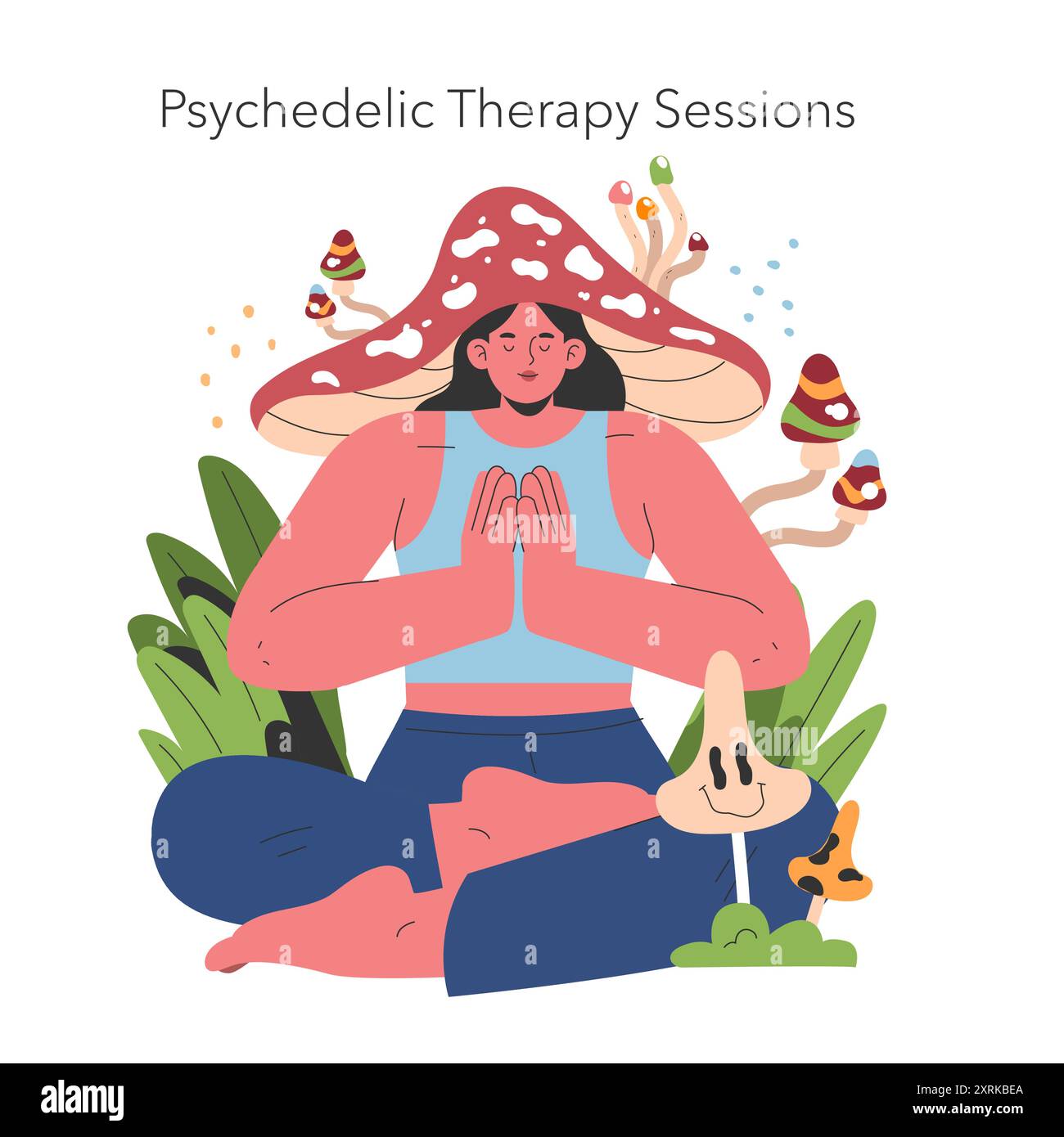 Psychedelic therapy Stock Vector Images - Alamy