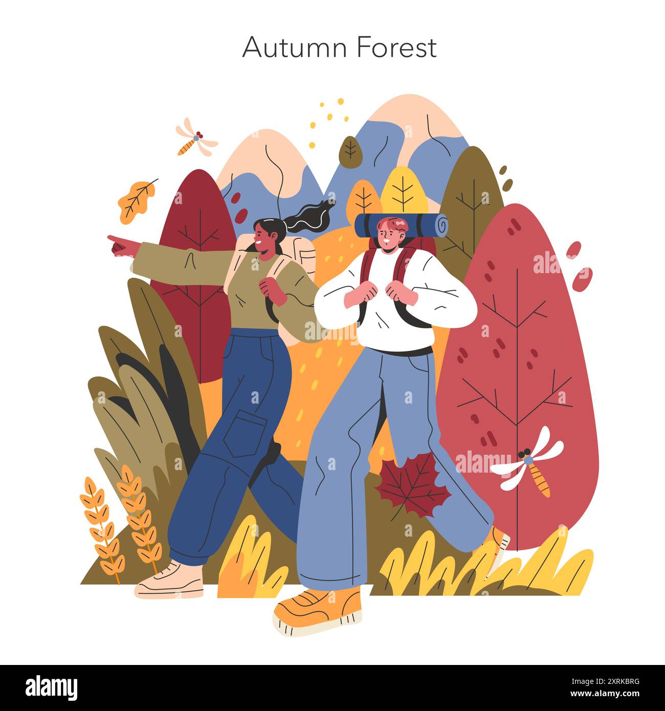 Walk through the woods Cut Out Stock Images & Pictures - Alamy