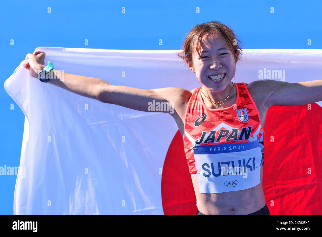 Paris, France. 11th Aug, 2024. Yuka Suzuki (JPN) Marathon : Women's Marathon during the Paris ...