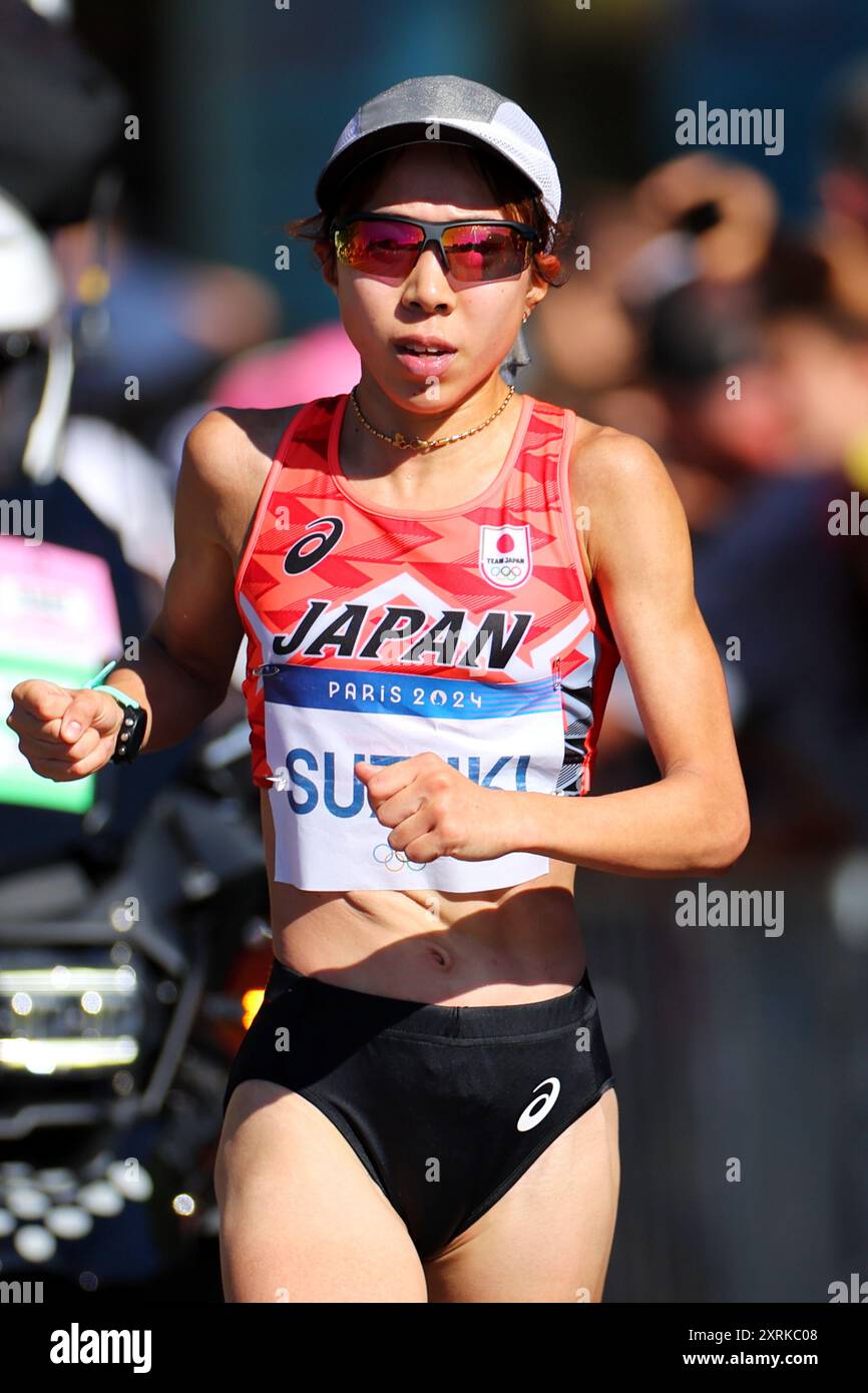 Paris, France. 11th Aug, 2024. Yuka Suzuki (JPN) Marathon : Women's Marathon during the Paris ...