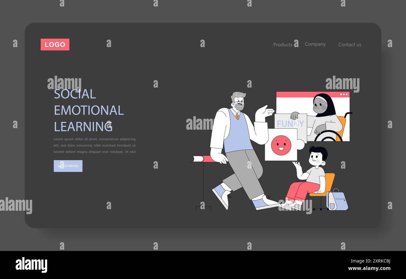 Education concept. Teacher engages with diverse students in social emotional learning activity ...