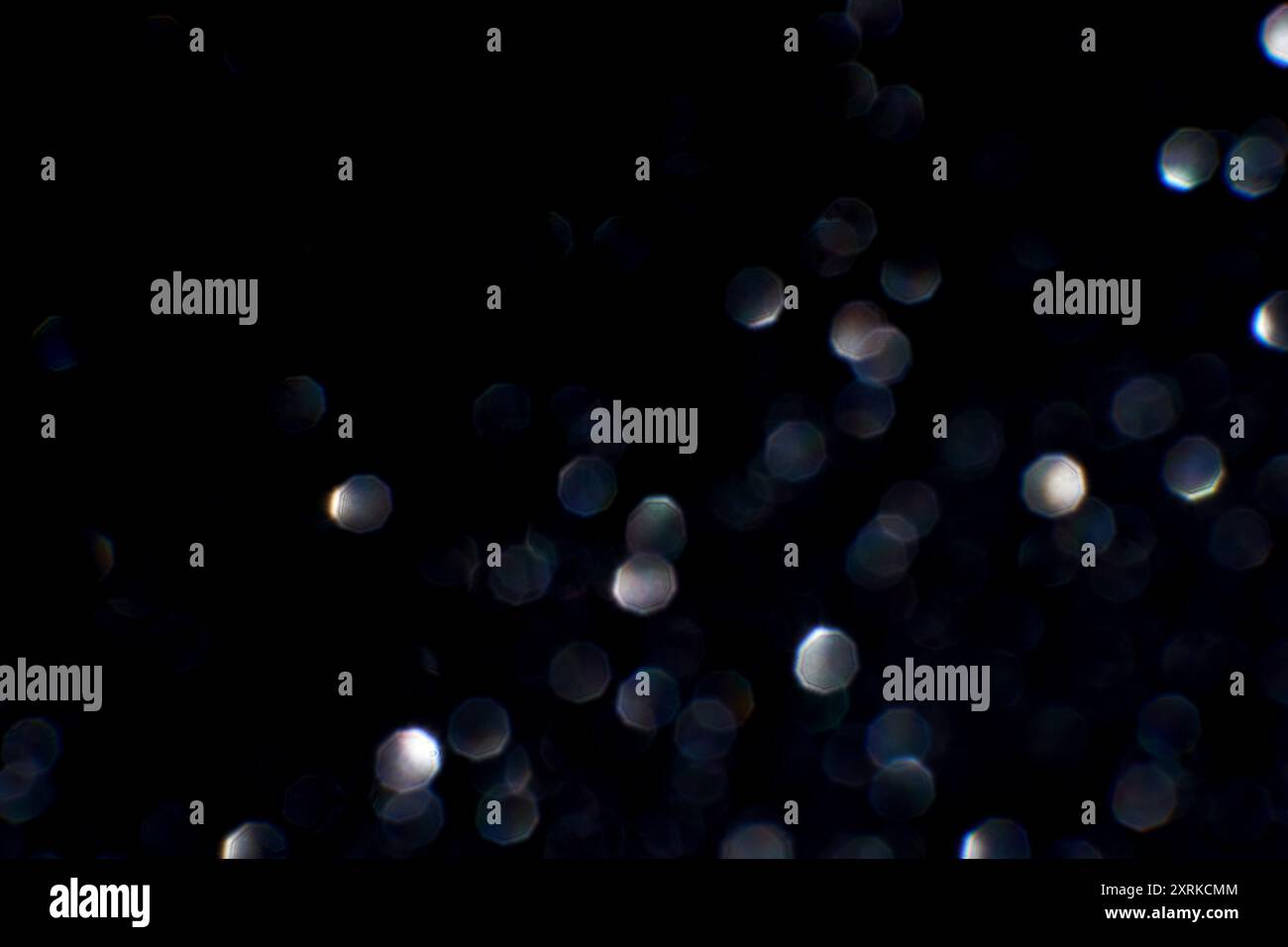 Bokeh circle with silver sparkles background. Grey glitter backdrop ...