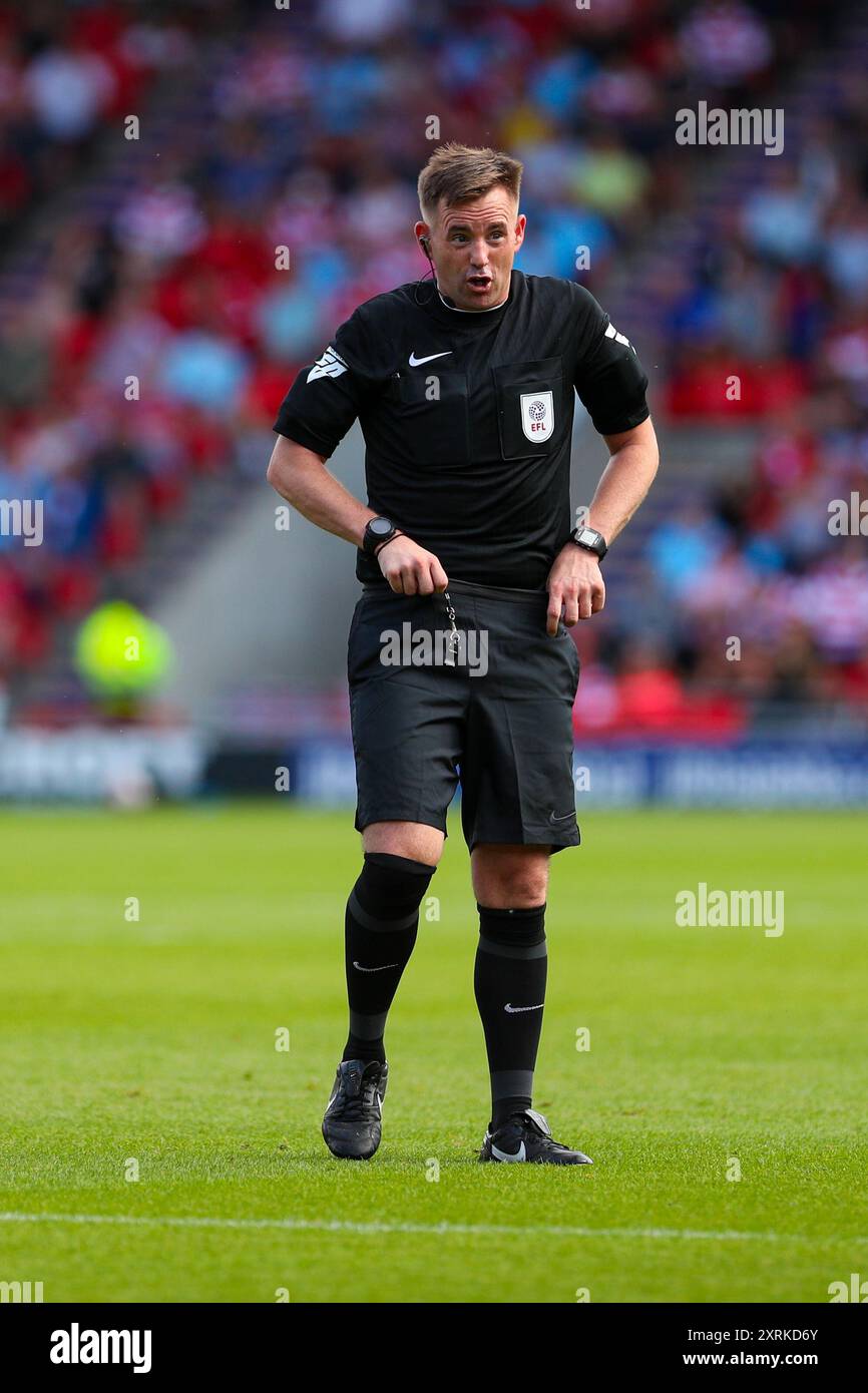 Eco - Power Stadium, Doncaster, England - 10th August 2024 Referee Ross ...