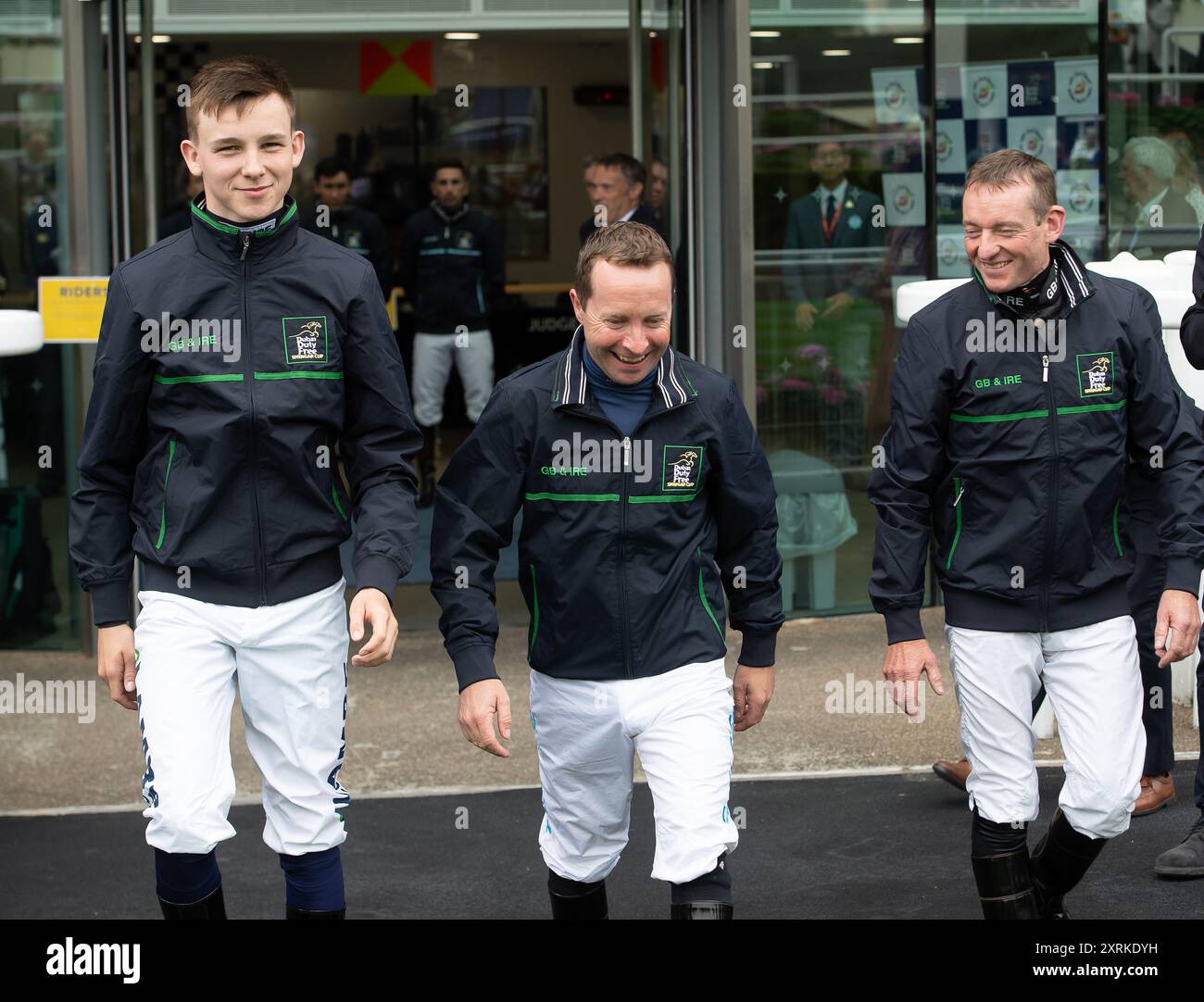 10th August, 2024. Great Britain & Ireland team jockeys (L-R) Billy ...