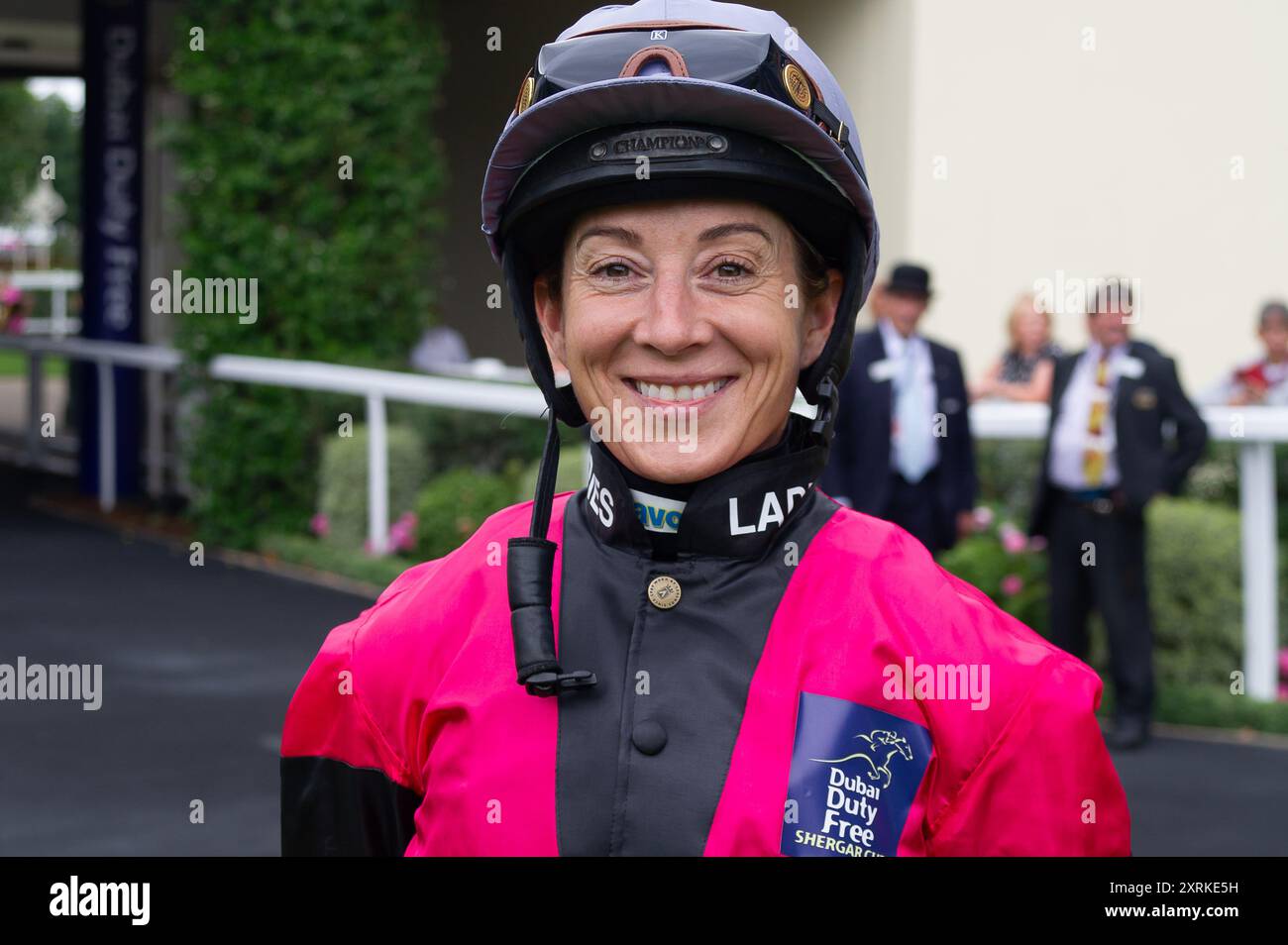 10th August, 2024. Jockey Hayley Turner, Captain of the Ladies Team who ...
