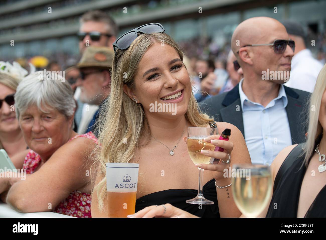 10th August, 2024. Racegoers enjoying their day at The Dubai Duty Free ...