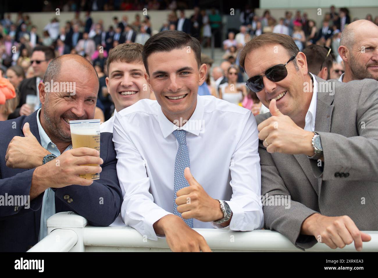 10th August, 2024. Racegoers enjoying their day at The Dubai Duty Free ...