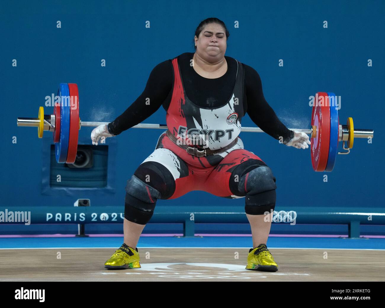 Paris, France. 11th Aug, 2024. Halima Abbas of Egypt competes during ...
