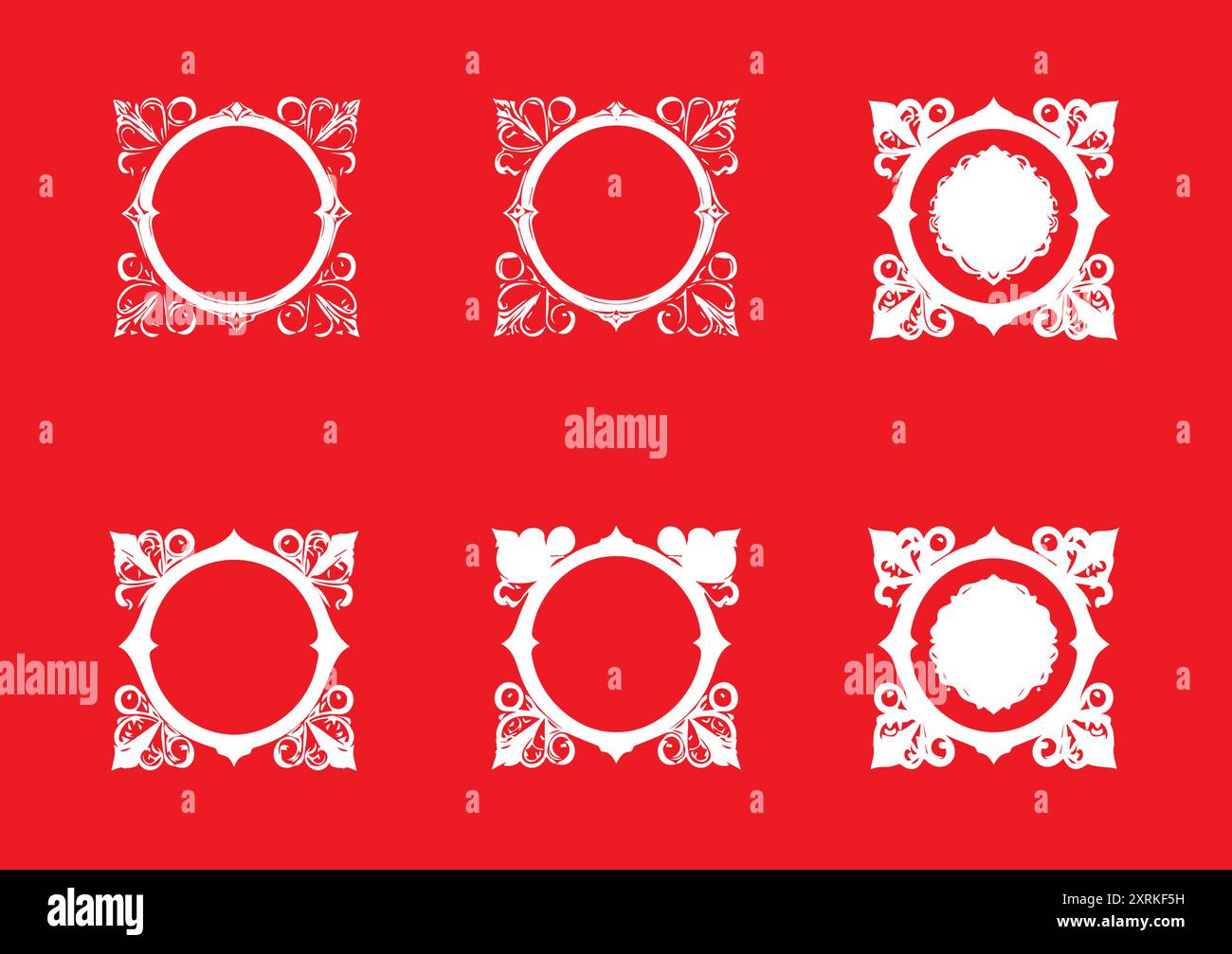 Vector set of floral Square logos, Icons , And Labels for Package ...